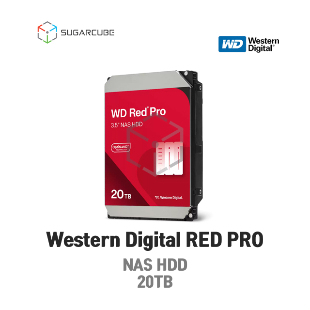 Western Digital RED PRO 20TB WD201KFGX 고용량HDD 대용량HDD NAS하드 - SUGARCUBE