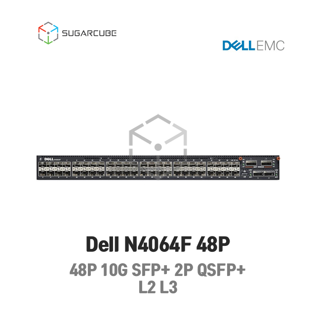 Dell N4064F 48P 10G SFP+ 2P QSFP+ L3 중고스위치 - SUGARCUBE